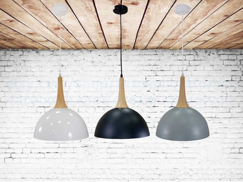 Flat Shade Pendant Light Scandinavian Style Pendant Lighting - Etsy