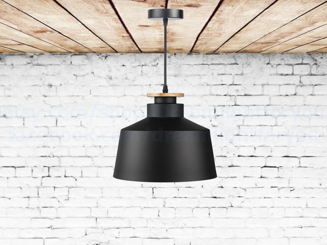 Black Shade Pendant Light Scandinavian Pendant Lighting Kitchen Island ...