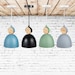 Metal / Wooden Blue Pendant Light for Kitchen Pendant Lights Sky Blue ...