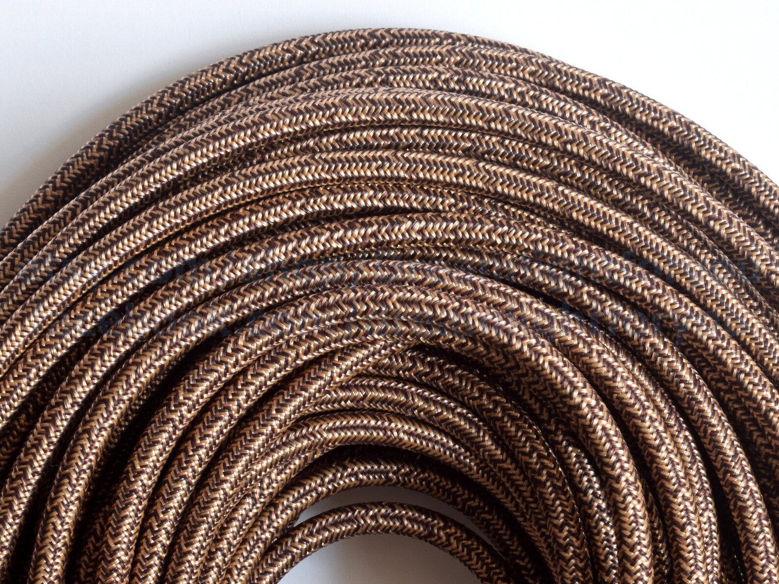 Rayon Textile Cable Coffee&milk Speckled Lamp Cord Fabric Covered Wire ...