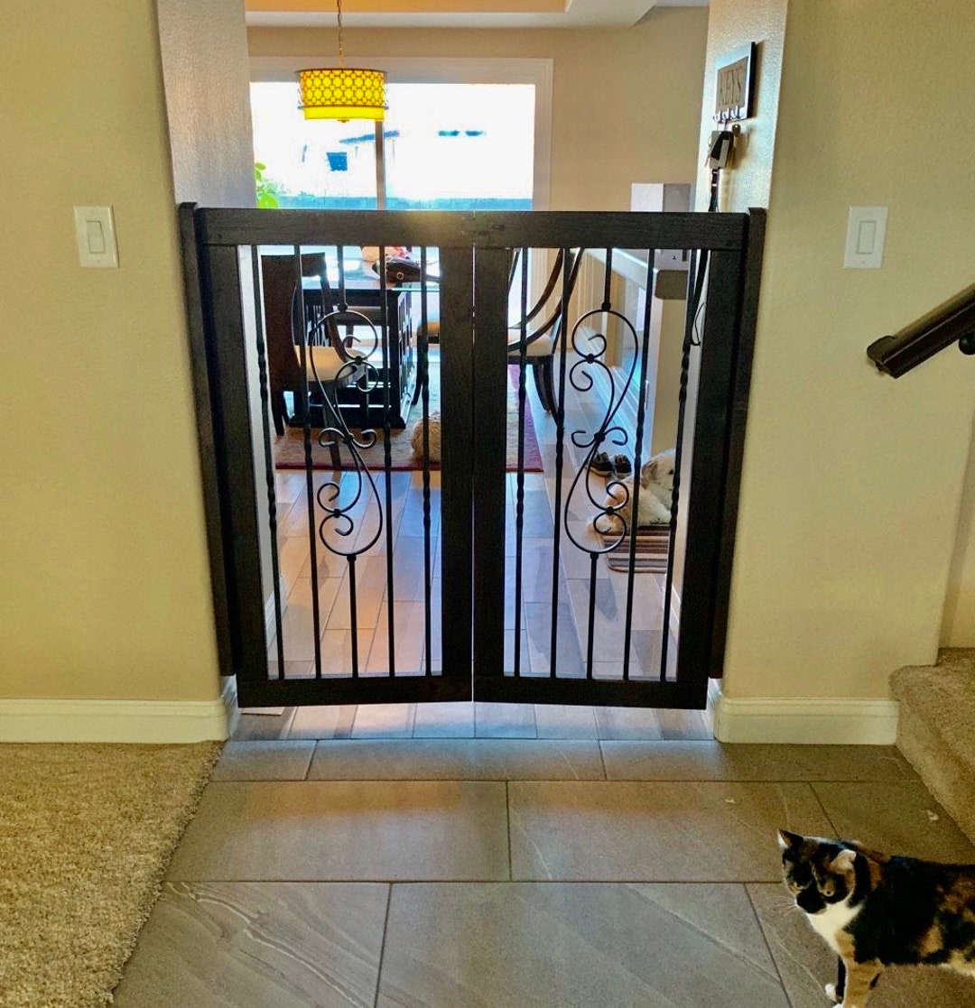 Double Door Scroll Design Baby or Pet Gate - Etsy