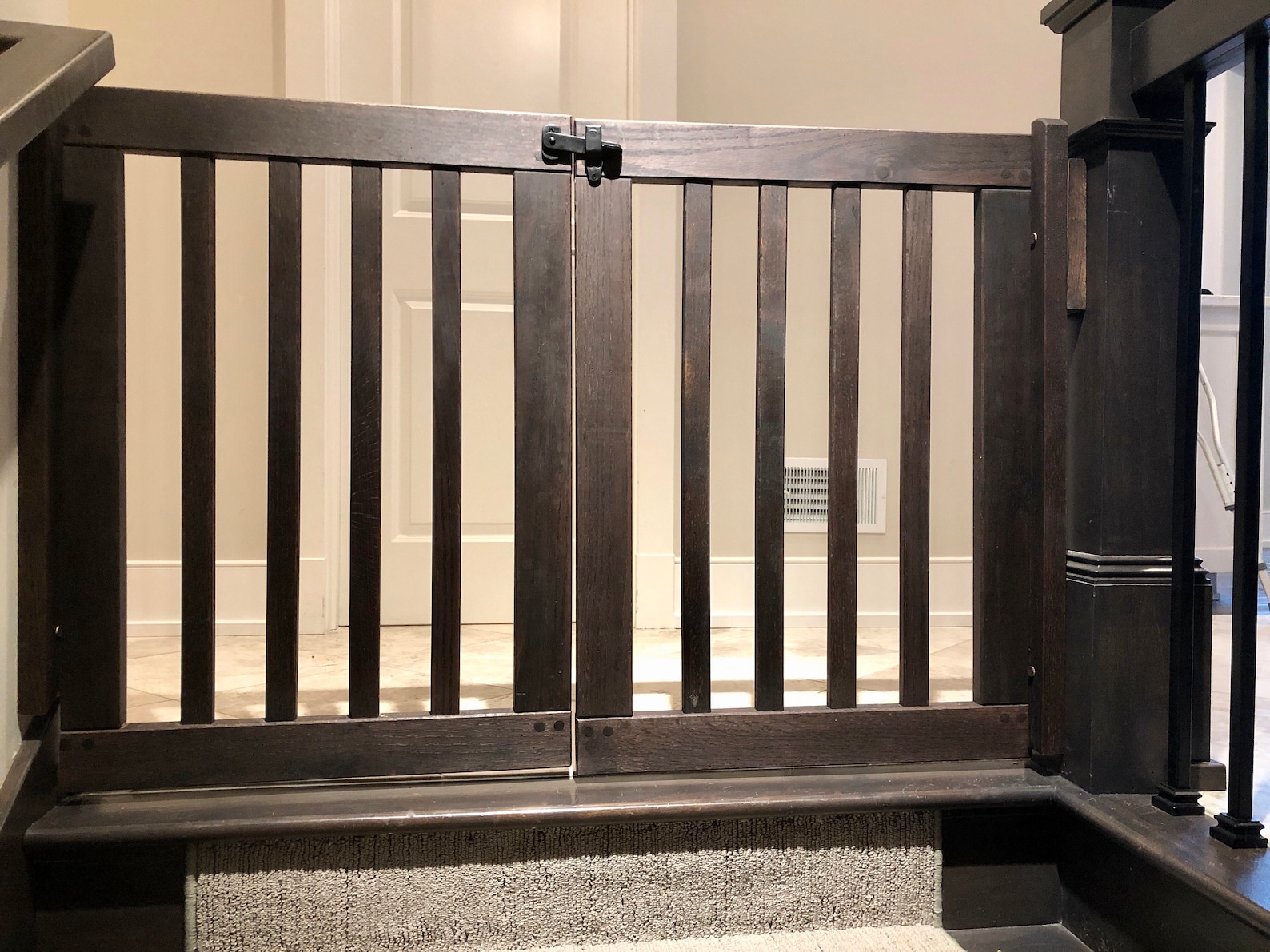 Double Door Pet or Baby Gate Custom Pet or Baby Gate Solid - Etsy