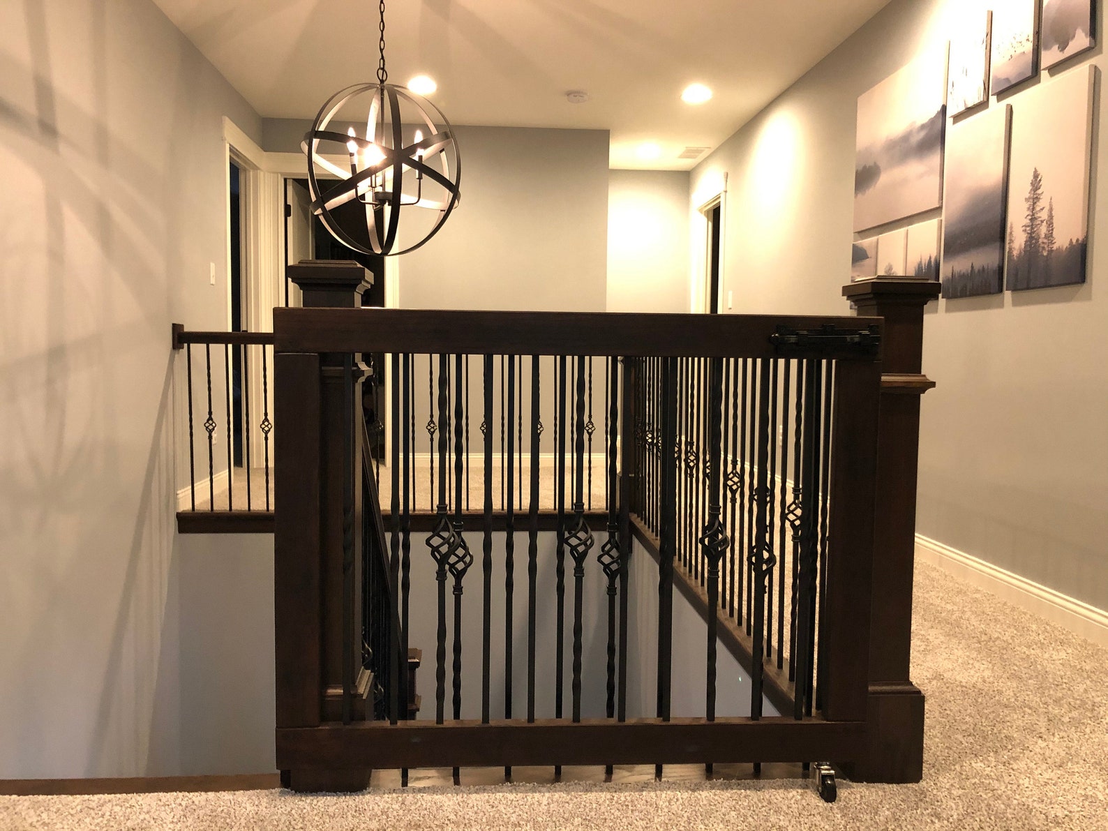 Custom Pet or Baby Gate, Wood and Metal, for Dogs and Puppies, Small ...