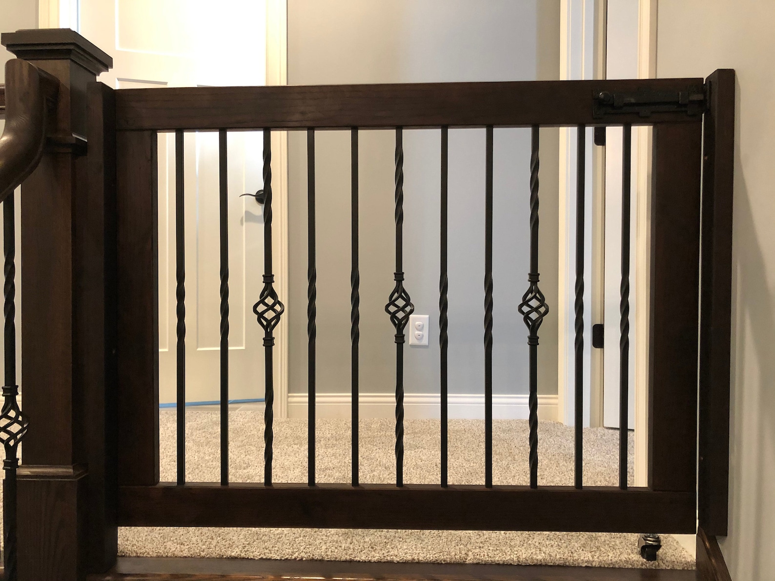 Custom Pet or Baby Gate Wood and Metal for Dogs and Puppies - Etsy