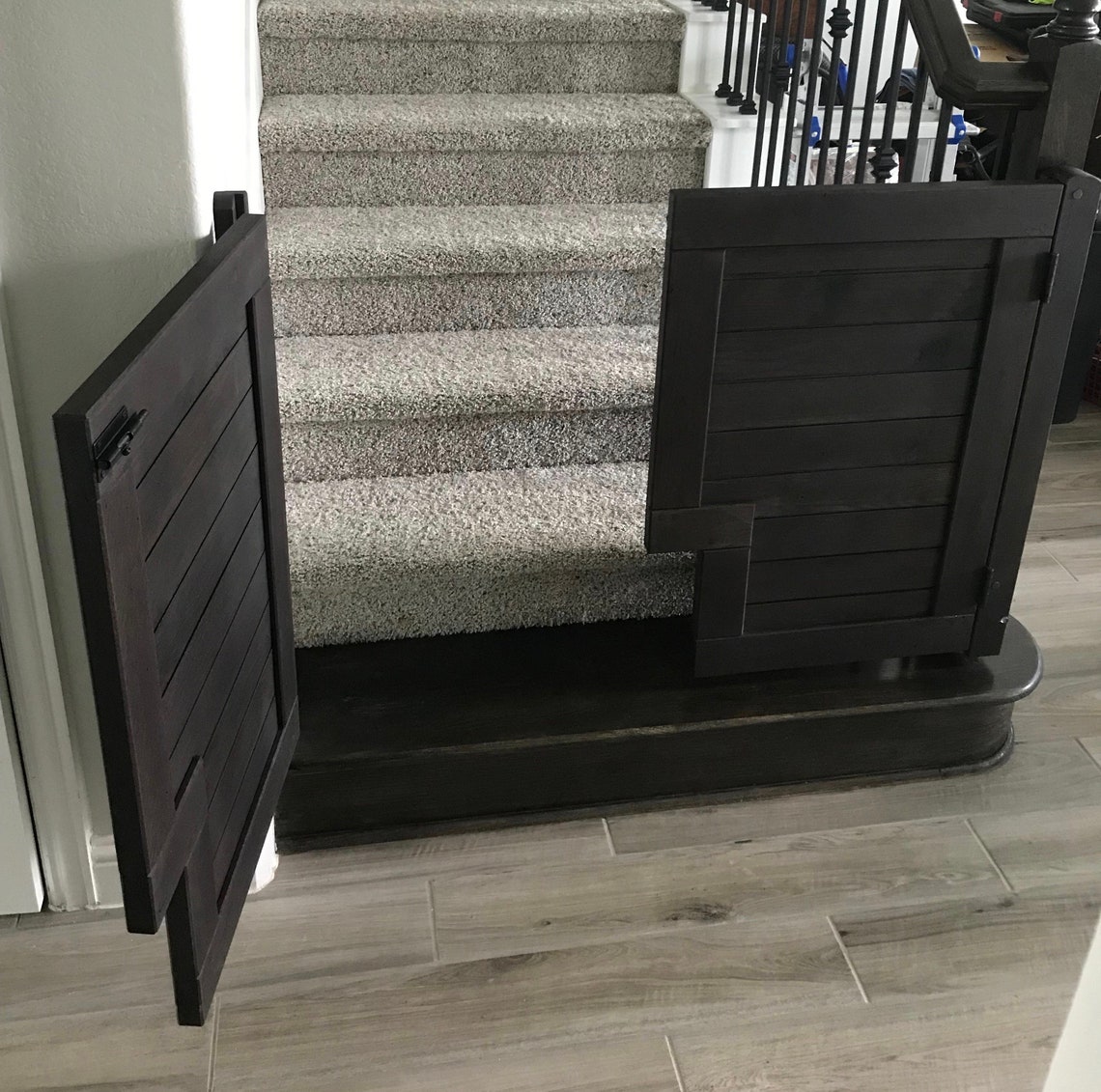 Double Door Pet or Baby Gate Custom Pet or Baby Gate Solid - Etsy