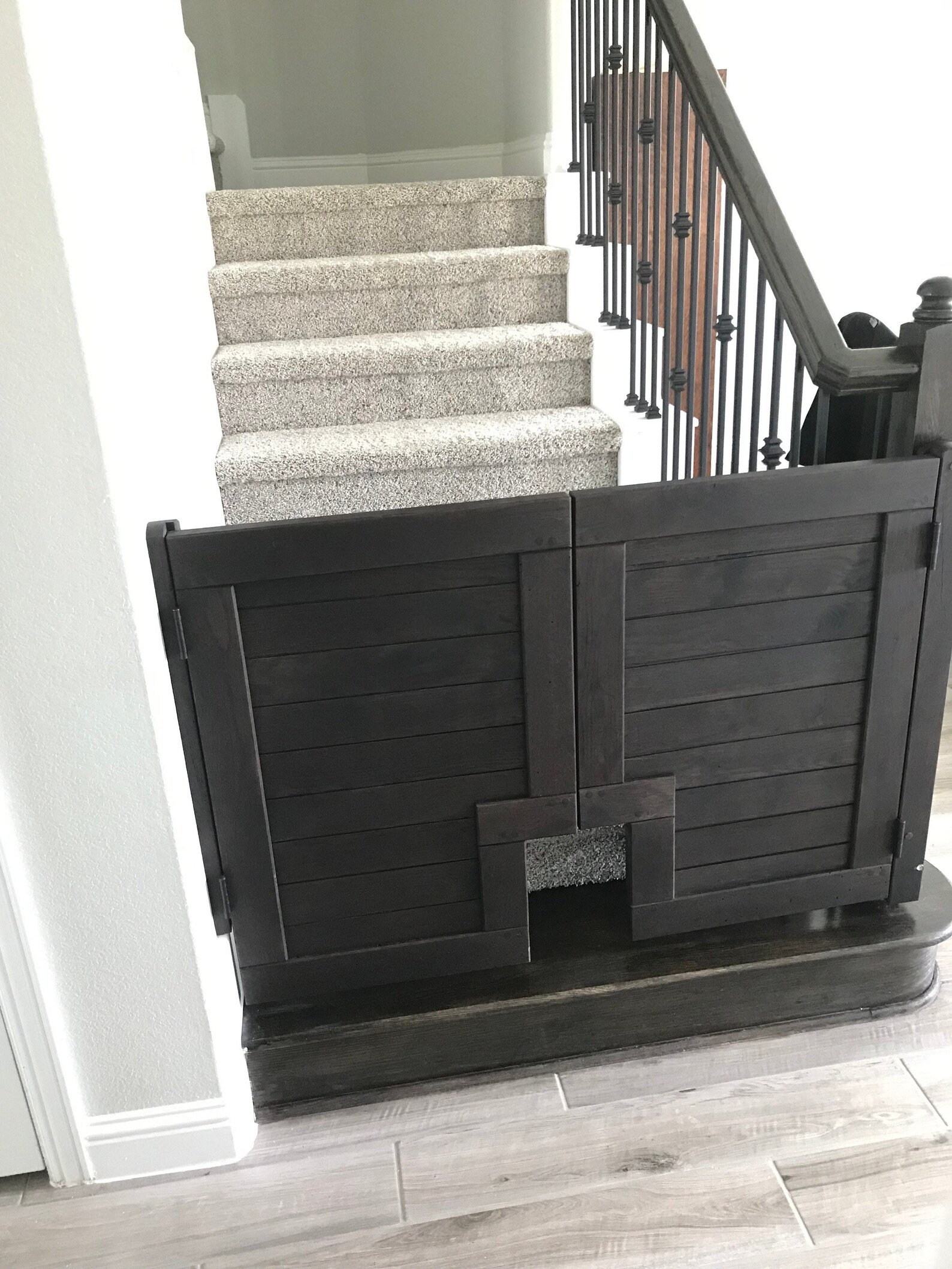 Double Door Pet or Baby Gate Custom Pet or Baby Gate Solid - Etsy