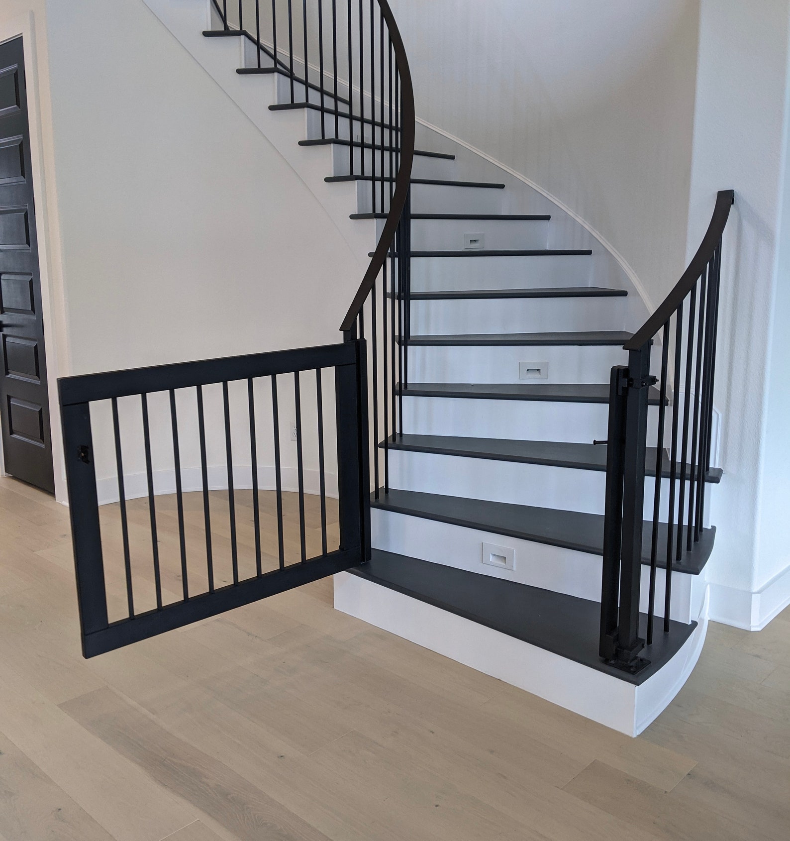 Contemporary Modern Baby Gate or Pet Gate With Vertical - Etsy