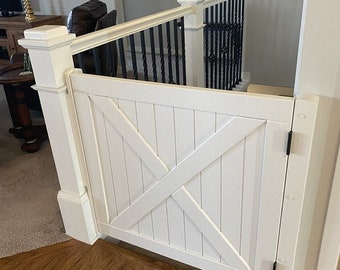 Custom Barn Door Baby Gate, White Painted Pet Gate - Etsy