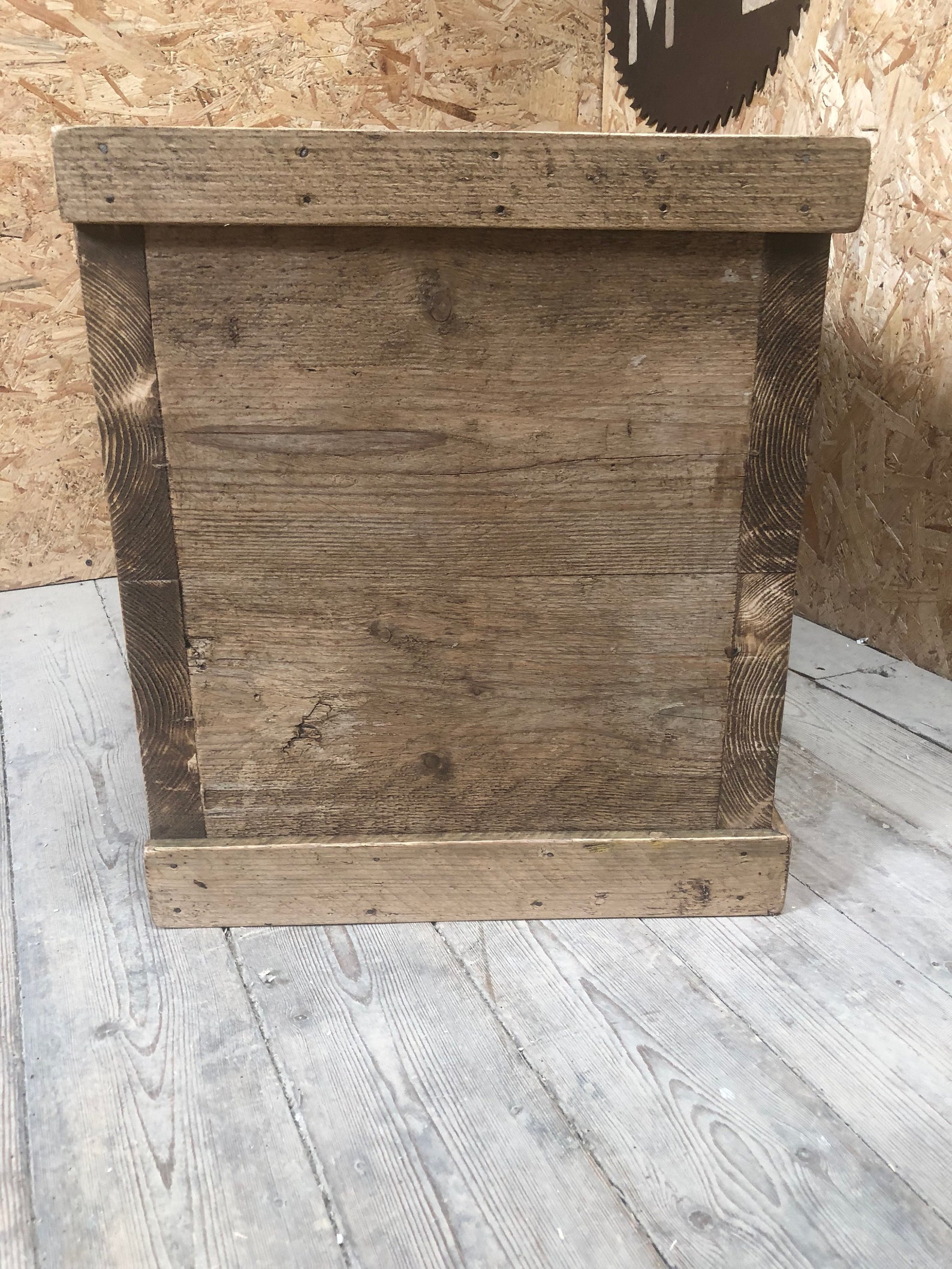 Custom Built Rustic Upcycled Industrial Box Blanket Box - Etsy