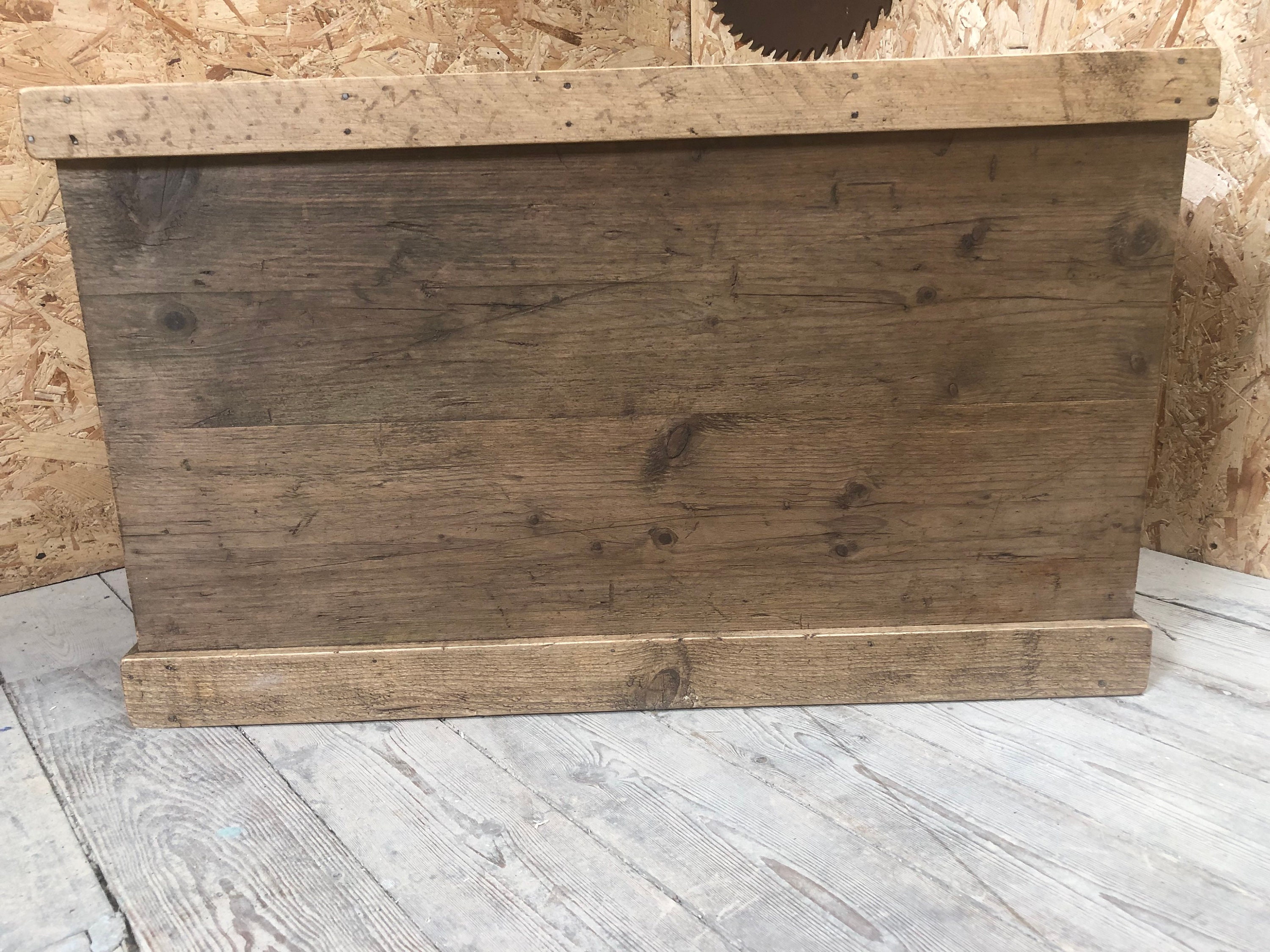 Custom Built! Rustic Upcycled Industrial Box - Blanket Box ( for ...