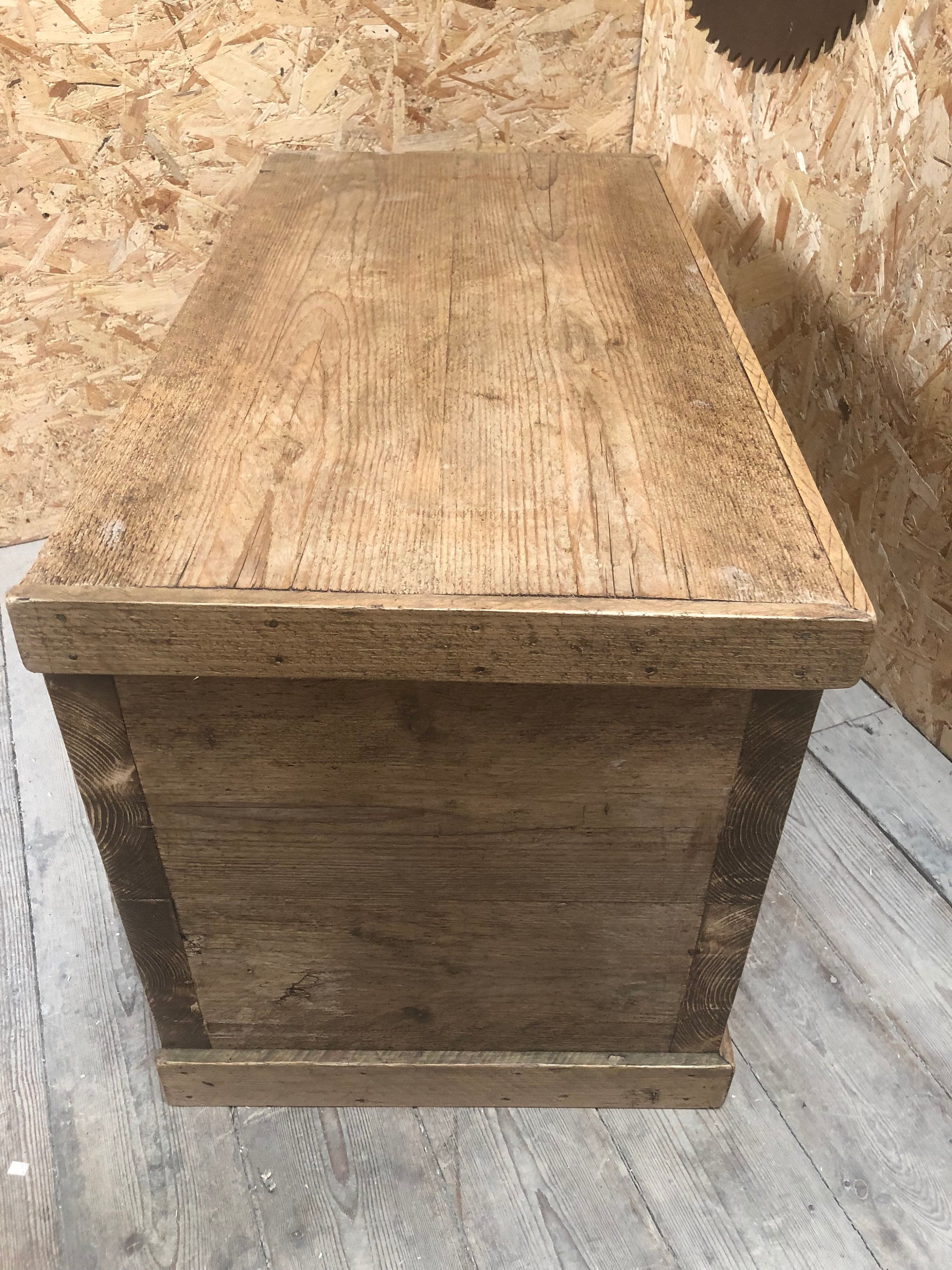 Custom Built! Rustic Upcycled Industrial Box - Blanket Box ( for ...