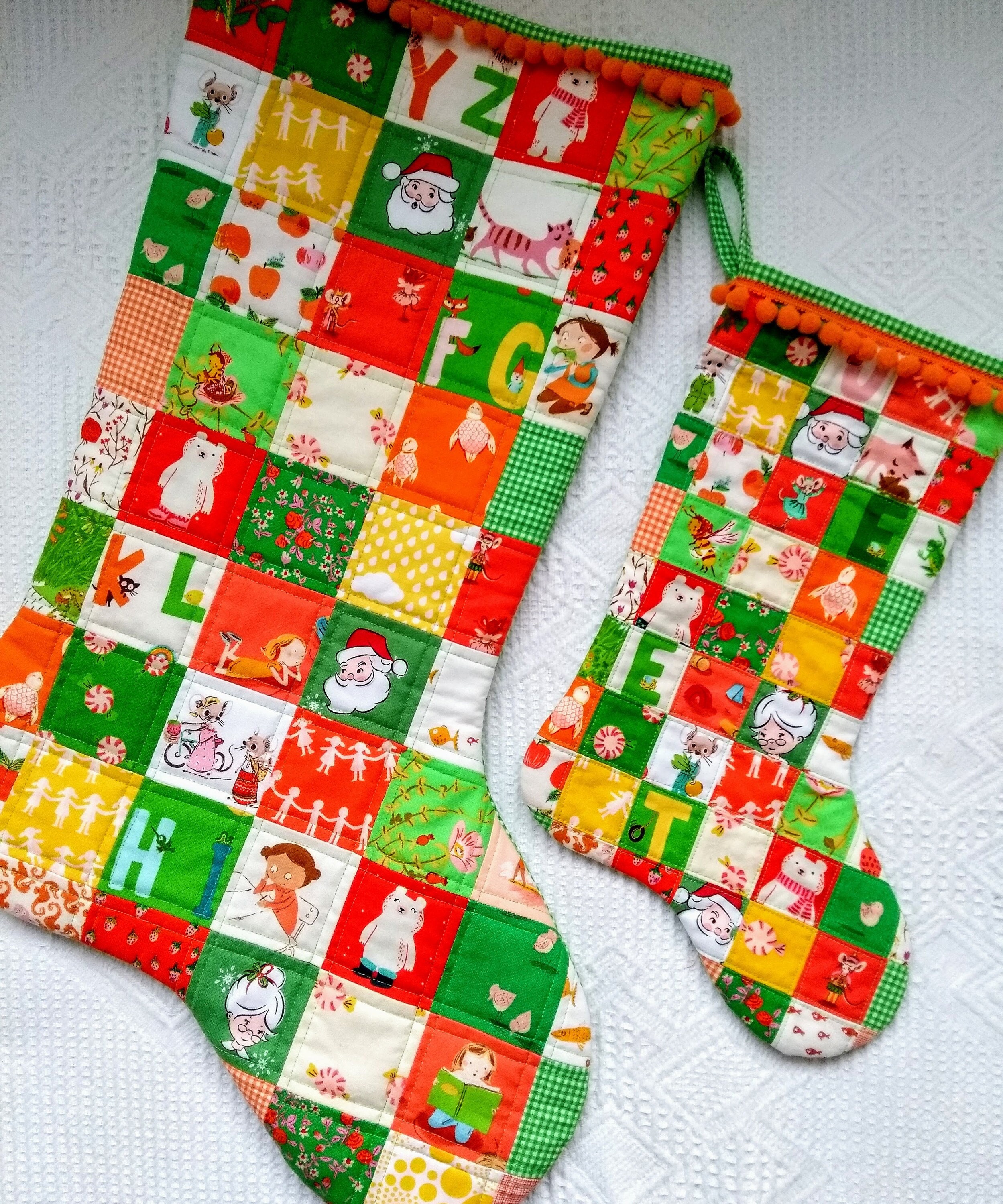 CHRISTMAS STOCKING PATTERN, Pdf Sewing Pattern, 3 Sizes, Cambridge ...