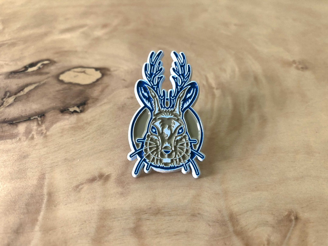 Jackalope Enamel Pin - Etsy