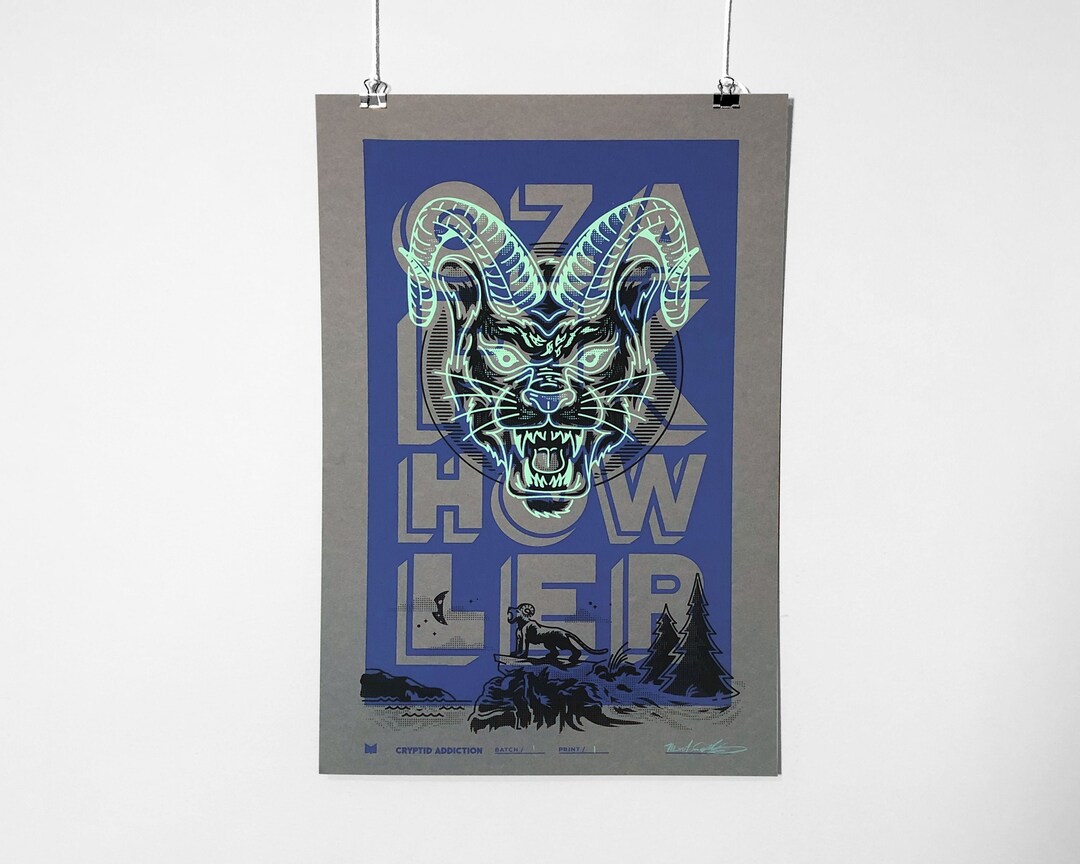 Cryptid Addiction - Ozark Howler 11" X 17" Poster - Etsy