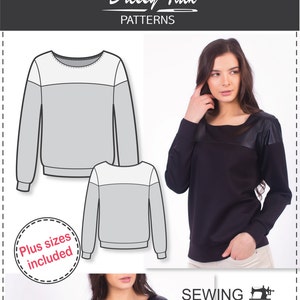 Sweatshirt Sewing Pattern Sewing Tutorials Sewing Patterns Womens ...