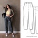 Pants Sewing Pattern Baggy Pants Pattern Clothing Patterns - Etsy Canada