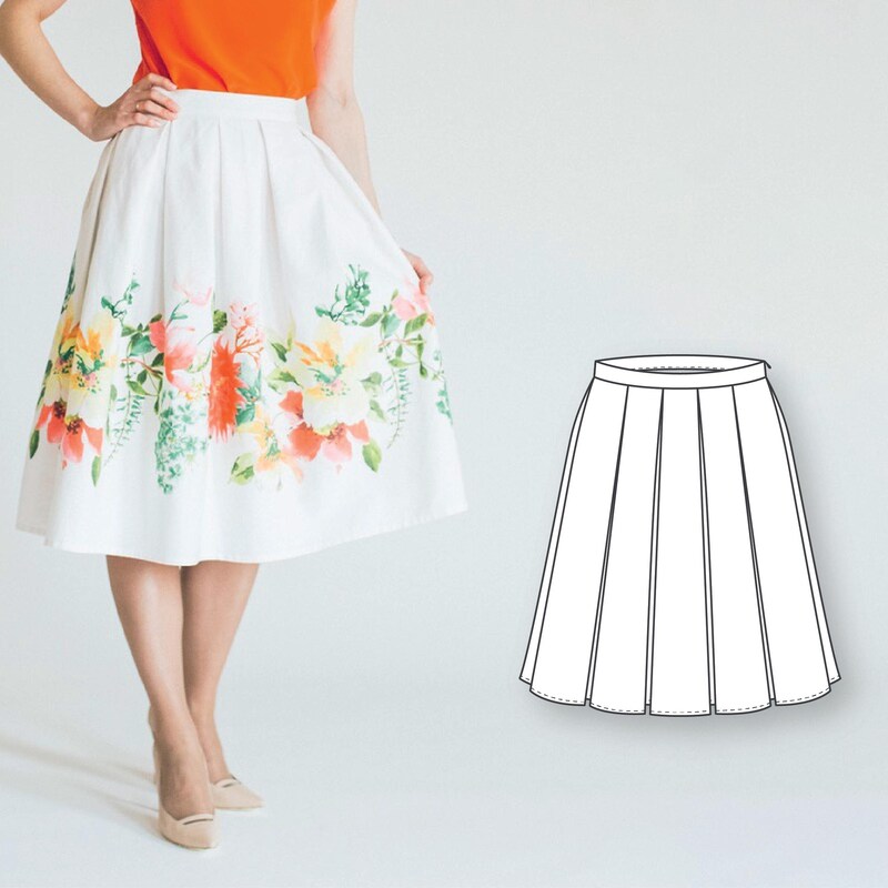 Pleated Skirt - Etsy