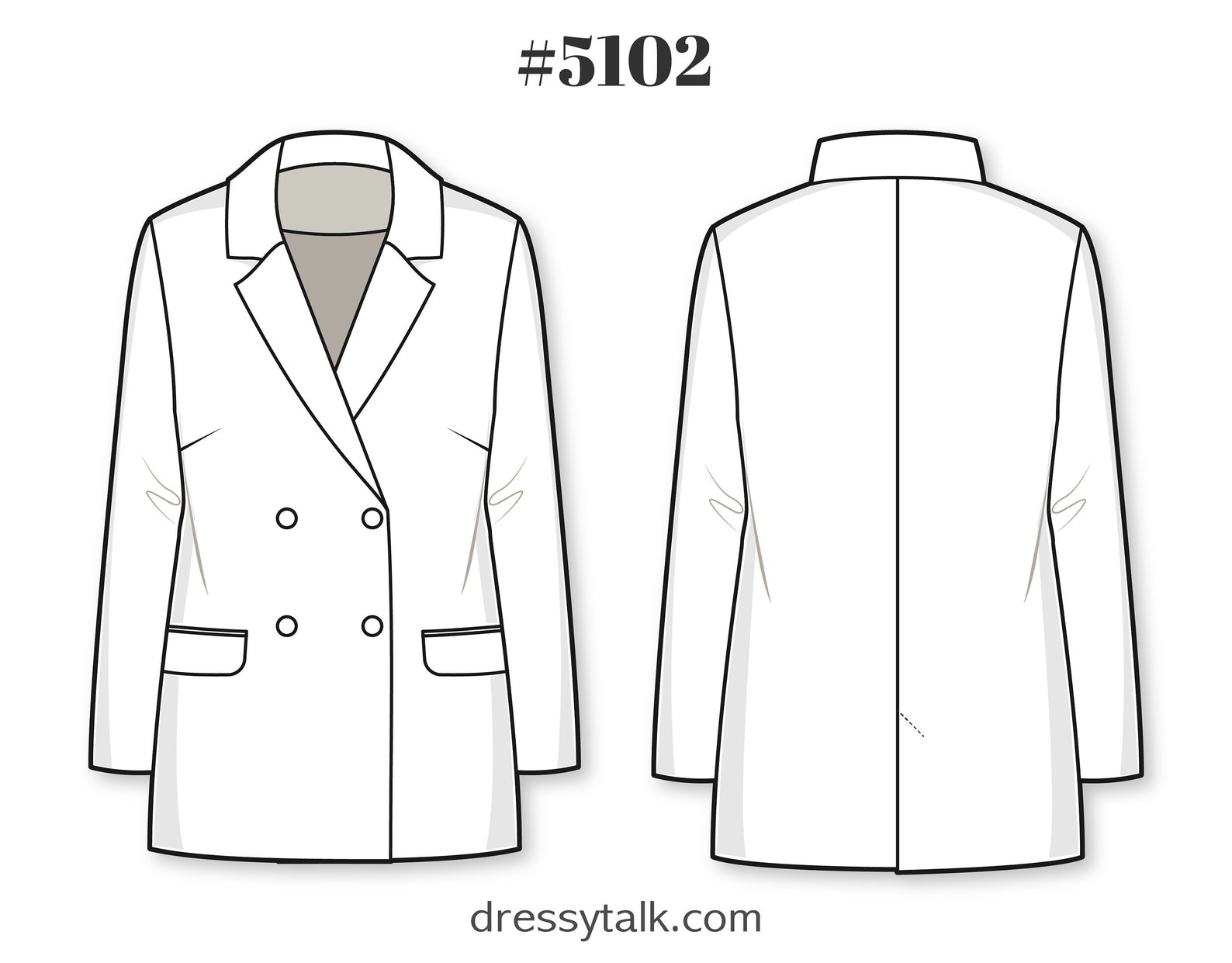 Blazer Sewing Patterns Womens Sewing Pattern Lined Double - Etsy