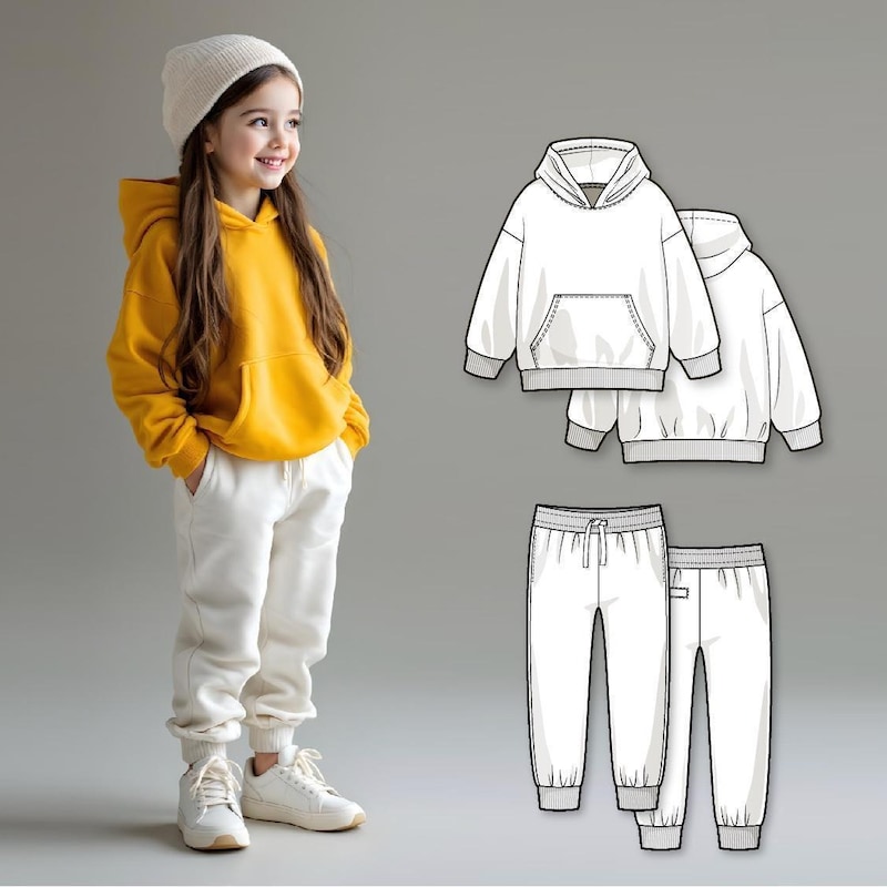 Girl Tracksuit Pattern - Etsy