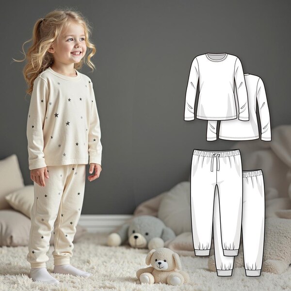 Girls Pajama Pattern - Etsy