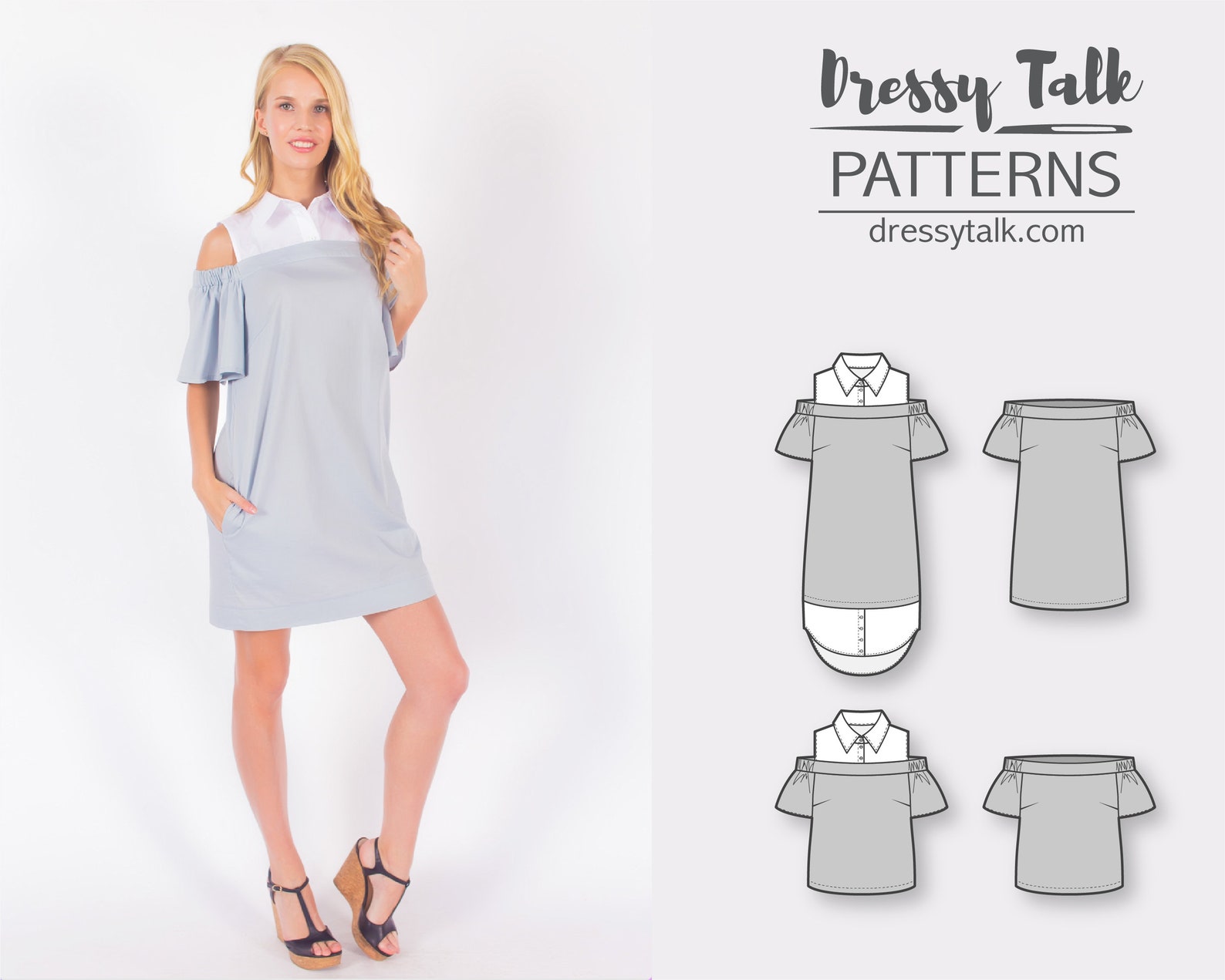 Dress Patterns off Shoulder Dress Pattern off Shoulder Top - Etsy