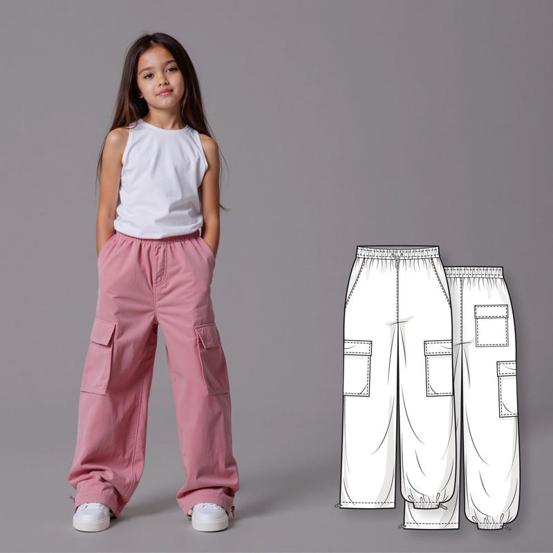 Girl Pants Baggy Jeans - Etsy