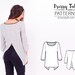 Top Patterns - Cross Back Top Pattern - Blouse Patterns - Sewing ...