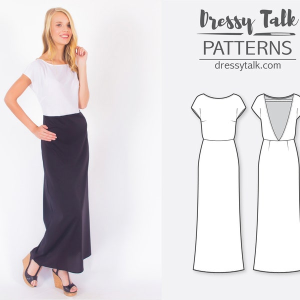 A Line Dress Pattern - Etsy