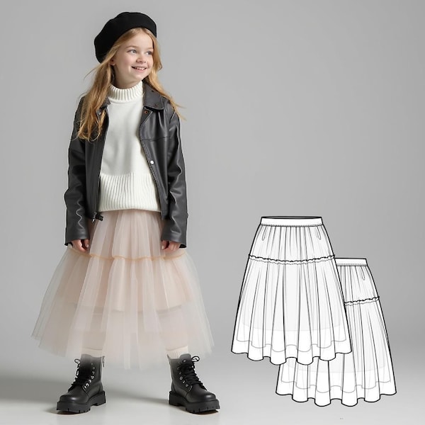 Tulle Childrens Skirt - Etsy