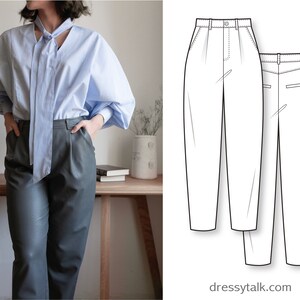 Pants Sewing Pattern - Baggy Pants Pattern - Clothing Patterns - High ...