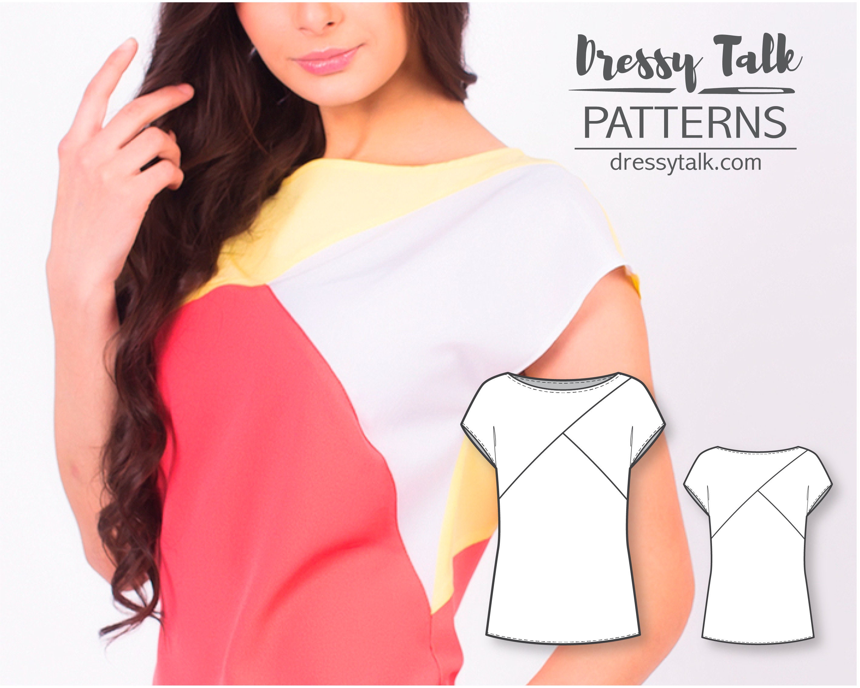 Top Patterns Blouse Patterns Blouse Sewing Patterns T - Etsy