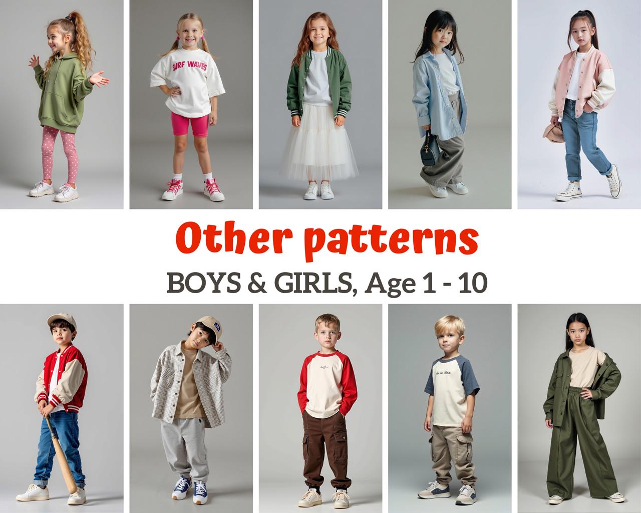 Sewing Bundle PDF - KIDS Sewing Patterns - Kids Sewing Tutorial - PDF ...