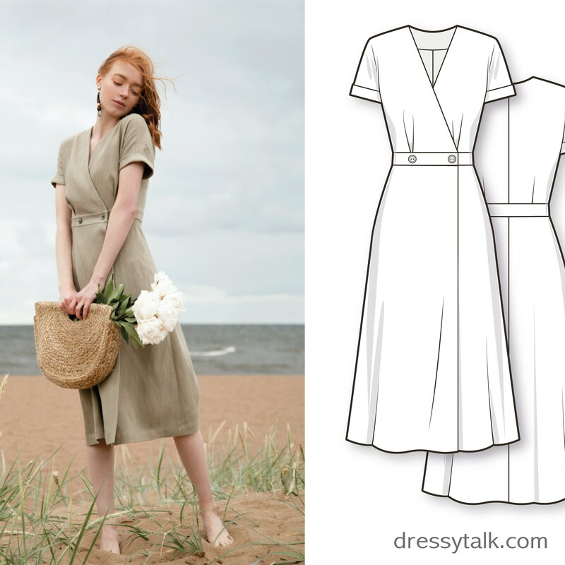 A Line Dress Pattern - Etsy