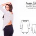 Top Patterns - Cross Back Top Pattern - Blouse Patterns - Sewing ...