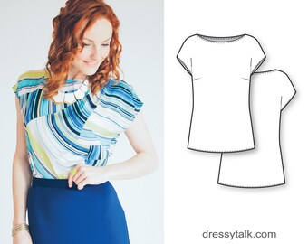 Cap Sleeve Pattern | Etsy