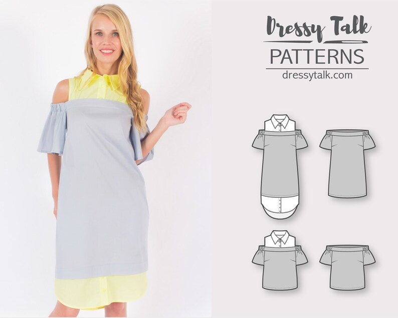 Dress Patterns off Shoulder Dress Pattern off Shoulder Top - Etsy