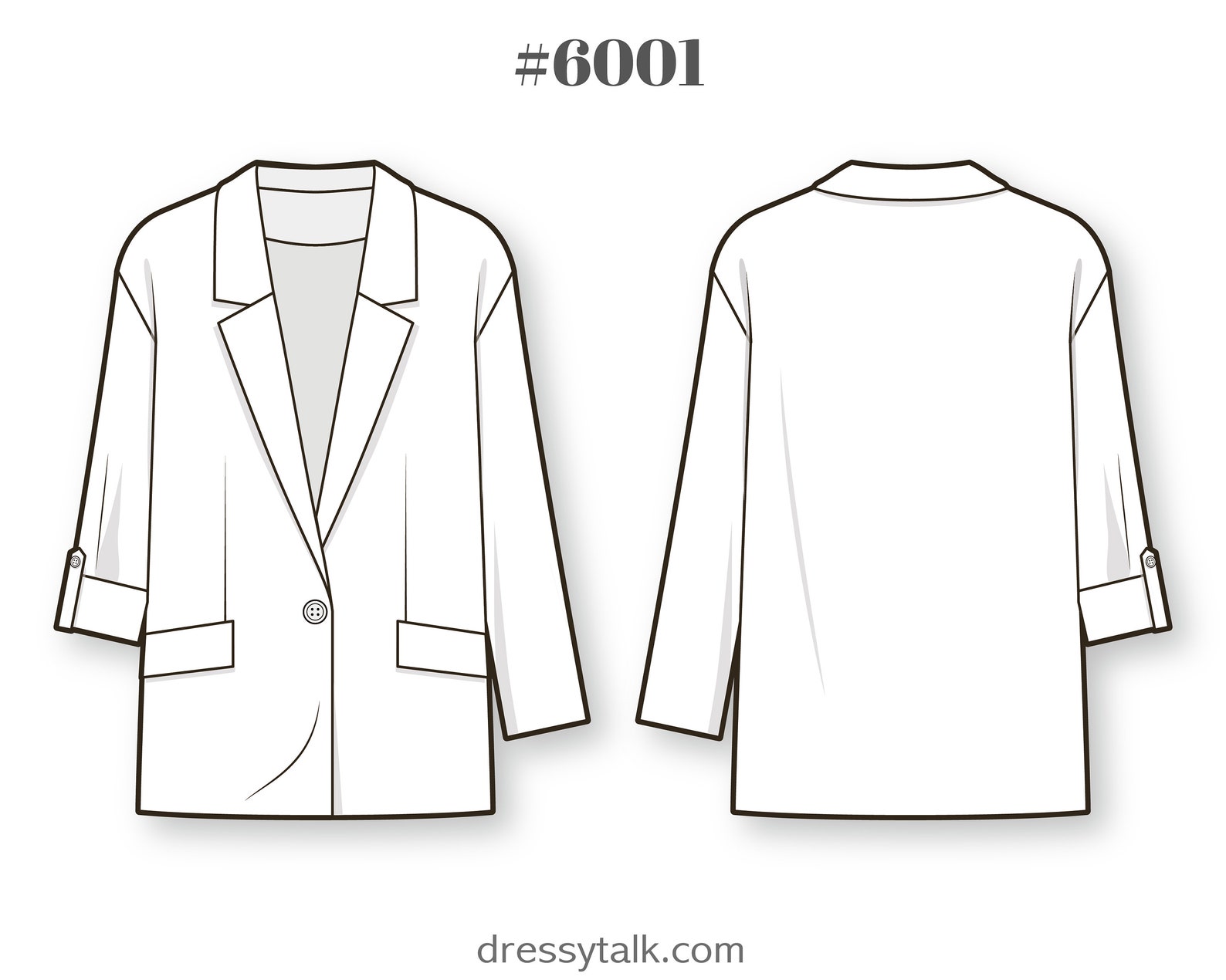 Jacket Sewing Pattern Womens Blazer Sewing Pattern - Etsy Canada