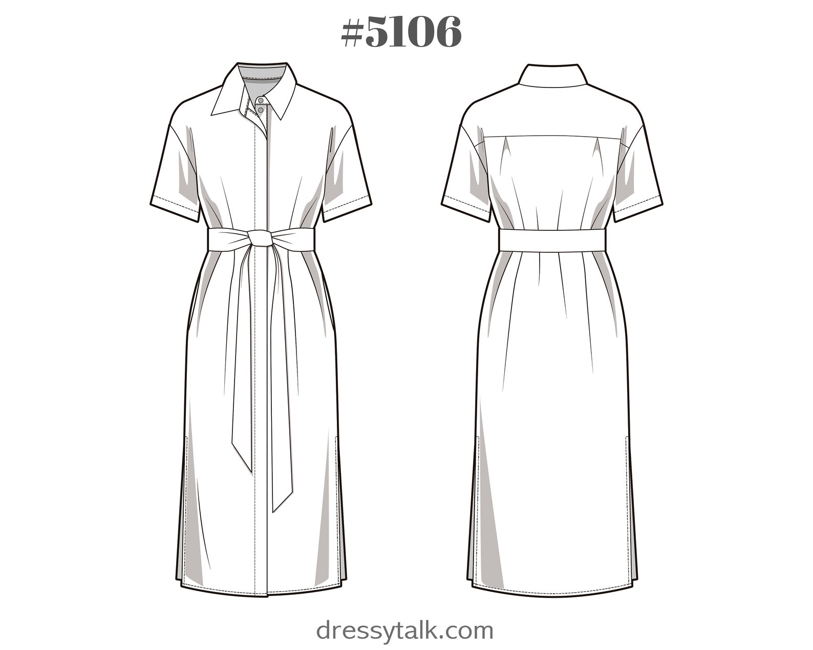 Shirt Dress Pattern Cotton Dress Pattern Dress Patterns - Etsy