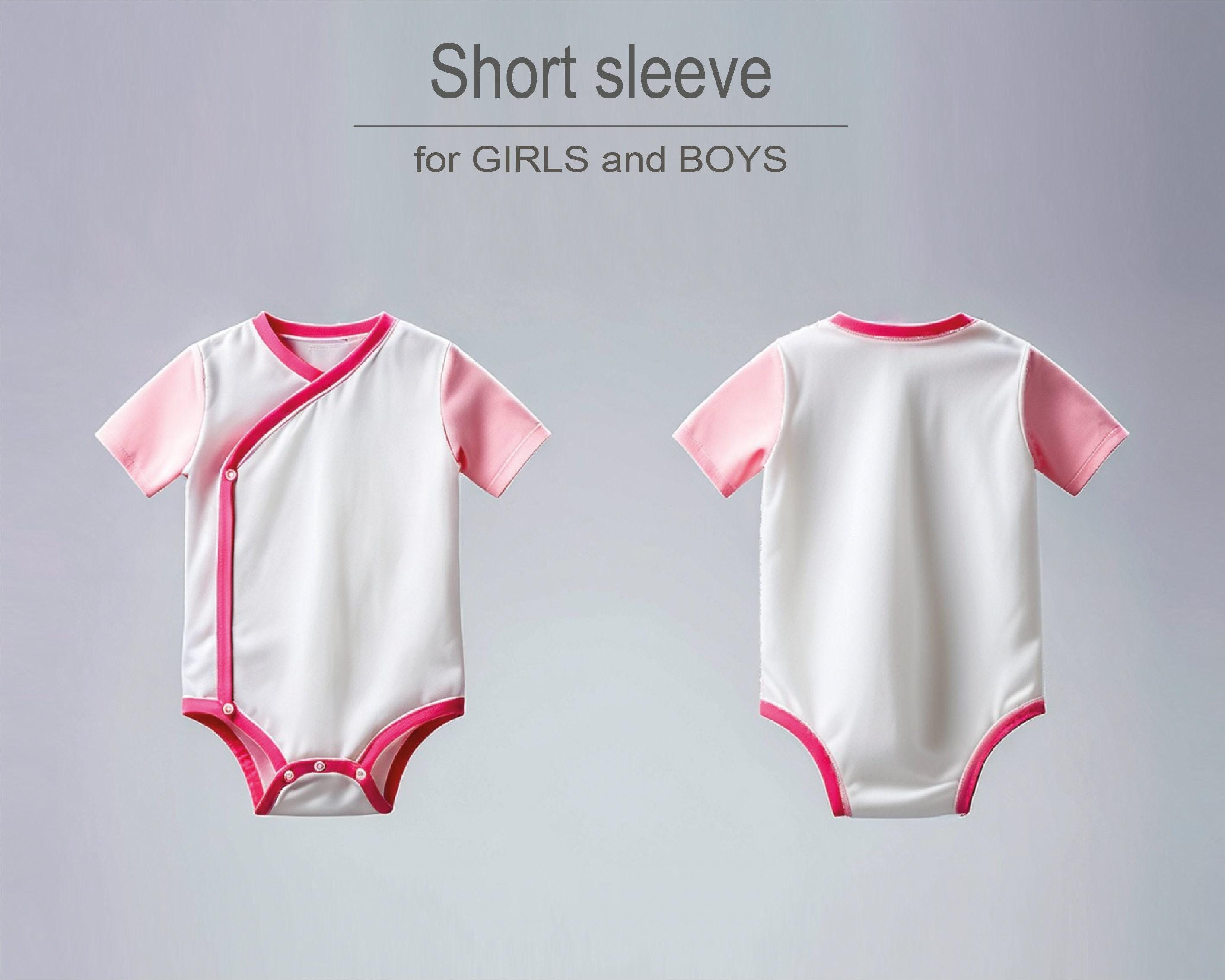 Baby Girl or Boy Wrap Romper/bodysuit/onesie With Flutter Sleeve, Long ...