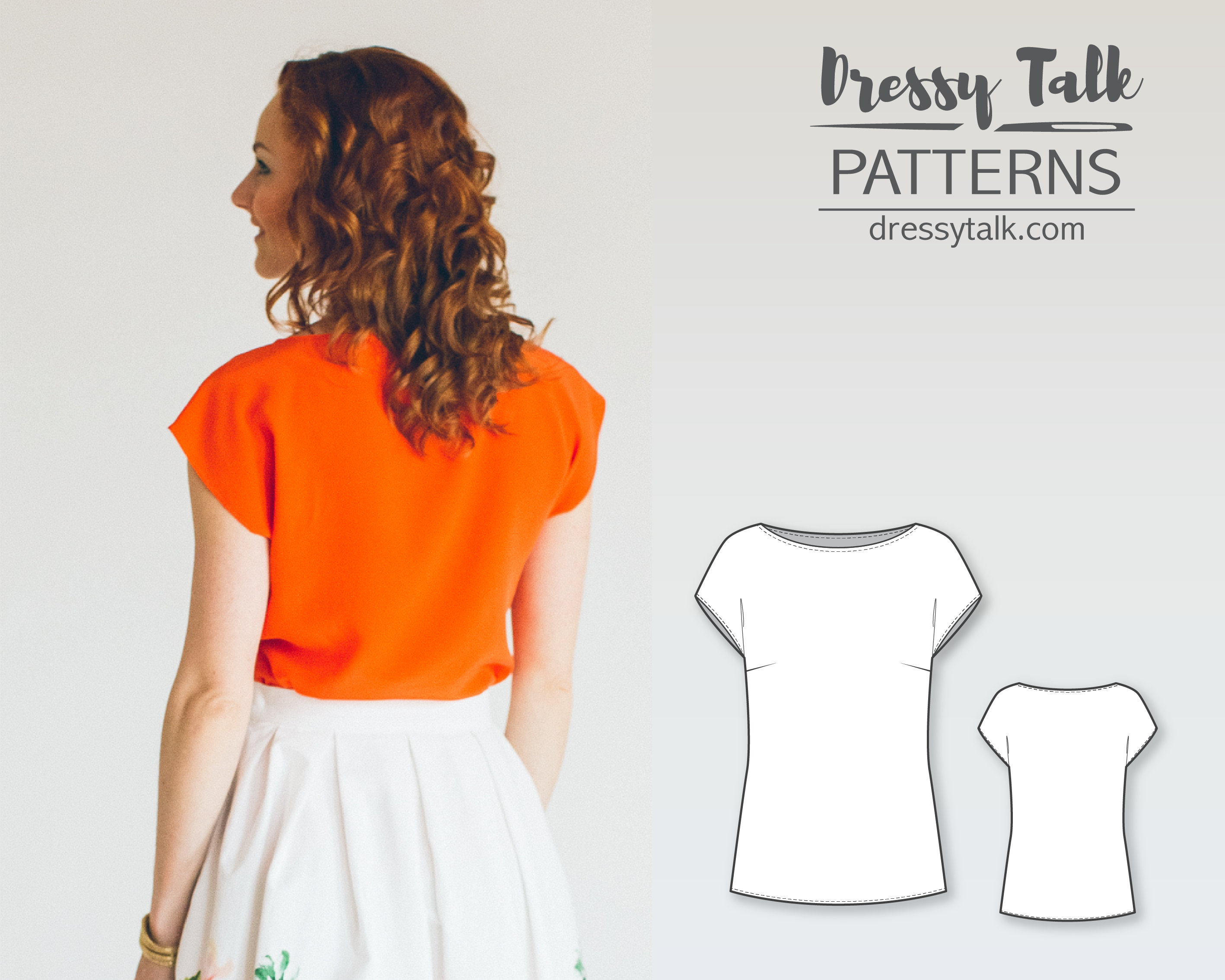 Beginner Blouse Pattern PDF Sewing Pattern - Etsy