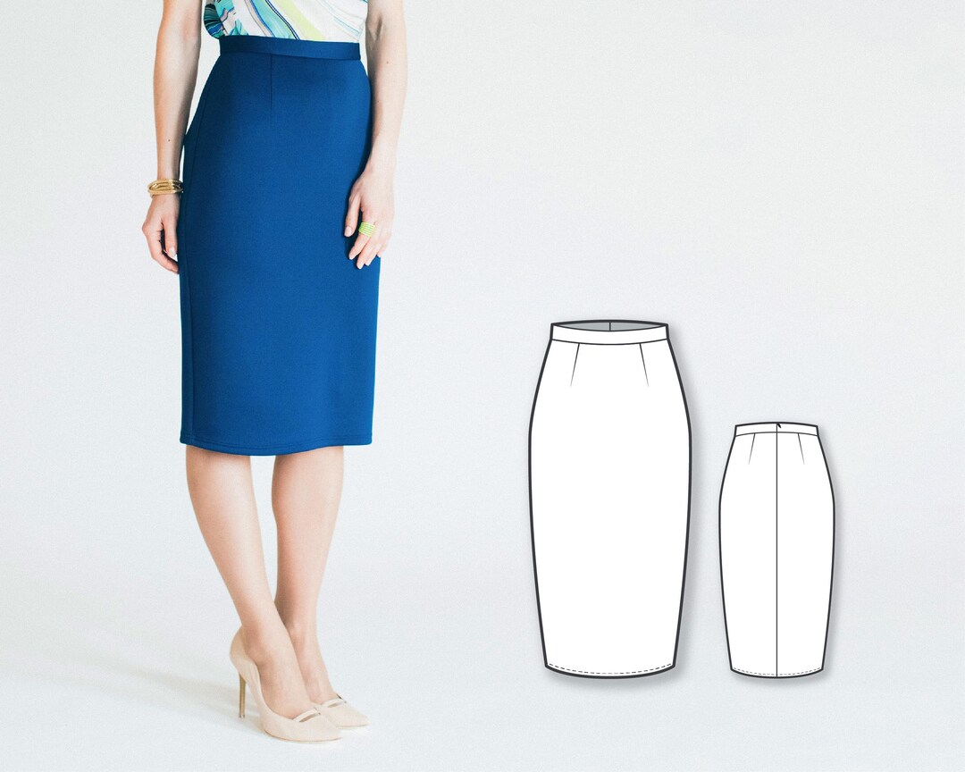 Beginner Skirt PDF Pattern Sewing Women Easy Sewing Tutorial Summer DIY ...