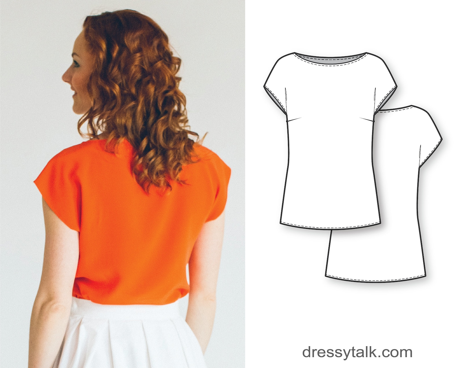 Beginner Blouse Pattern PDF Sewing Pattern - Etsy