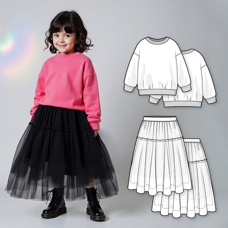 Sweatshirt Skirt - Etsy
