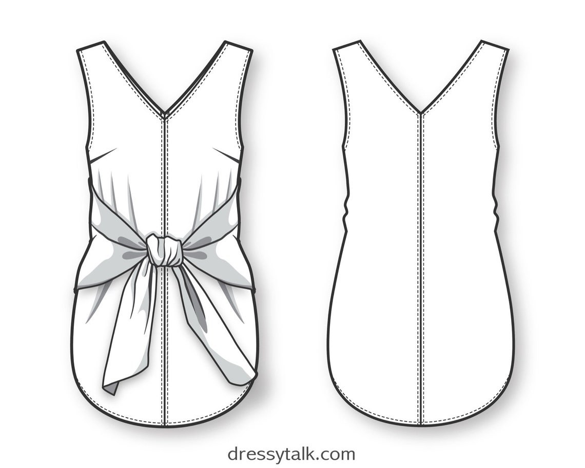 Sleeveless Blouse Pattern Simple Top Sewing Pattern Woven - Etsy