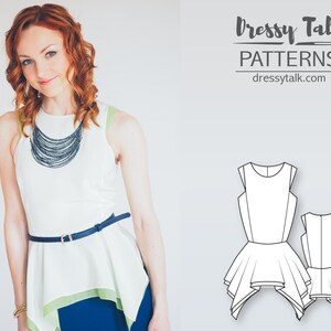 Peplum Top Pattern Blouse Patterns Sewing Tutorials Fashion Patterns ...