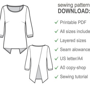 Top Patterns Cross Back Top Pattern Blouse Patterns - Etsy Sweden