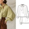 Oversized Shirt Womens Sewing Pattern - Shirt Pattern - Blouse Sleeve ...