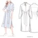 Shirt Dress Pattern - PDF Sewing Patterns - Long Sleeve Dress Pattern ...