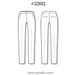 Pants Sewing Pattern - Slim Trousers Pattern - Basic Pants Pattern ...