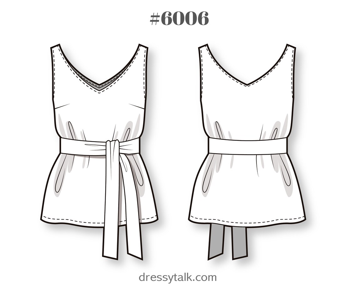 Top Pattern PDF Sewing Patterns Clothing Patterns Blouse | Etsy